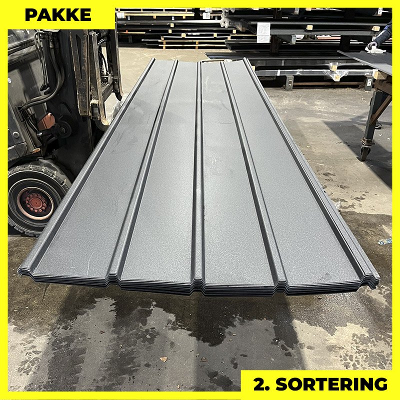 Pandeplade MTP 20/220 - 2. sortering - 26 stk. af 4510 mm - Sort - 126 ...