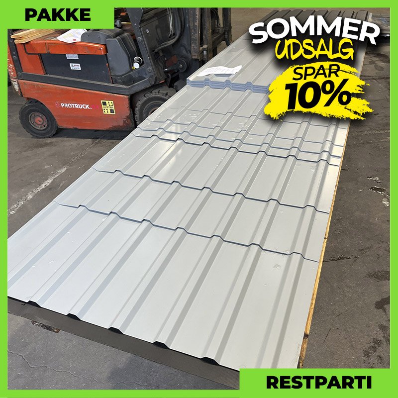 Trapez MVP 20/100 - Restparti - 85 stk. af 1650-5000 mm - Sort - 281,9 ...