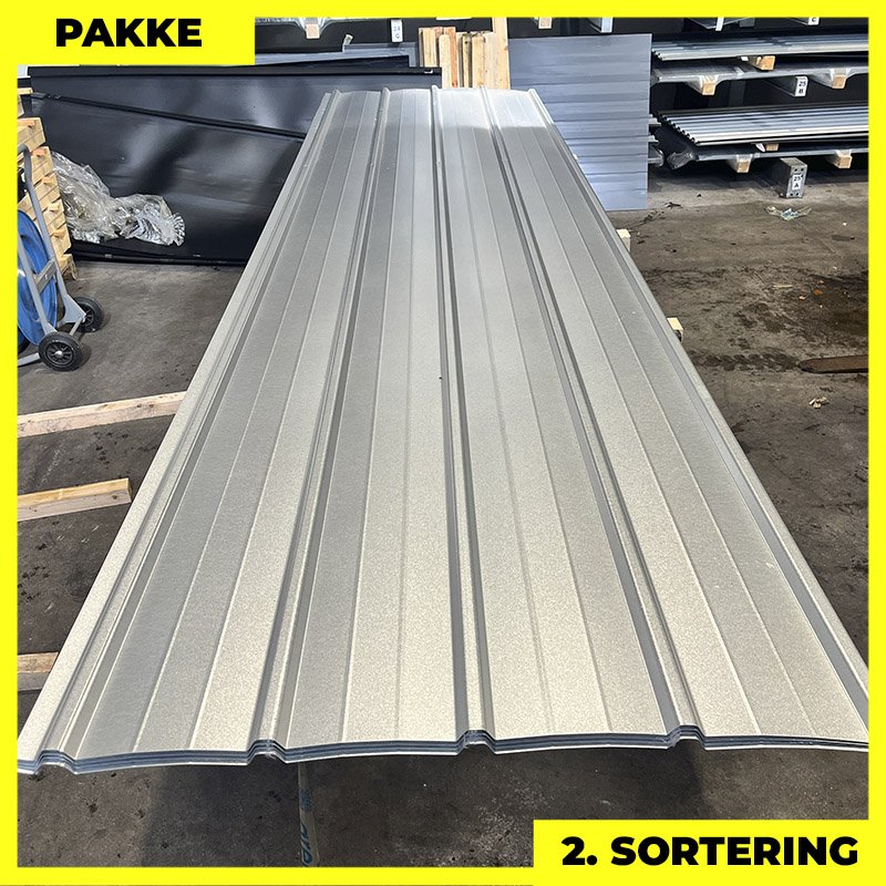 Pandeplade MTP 20/220 m/ dug - 2. sortering - 6 stk. af 4500 mm ...