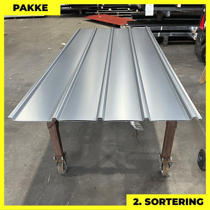 Pandeplade MTP 20/220 m/ dug - 2. sortering - 4 stk. af 3000 mm ...