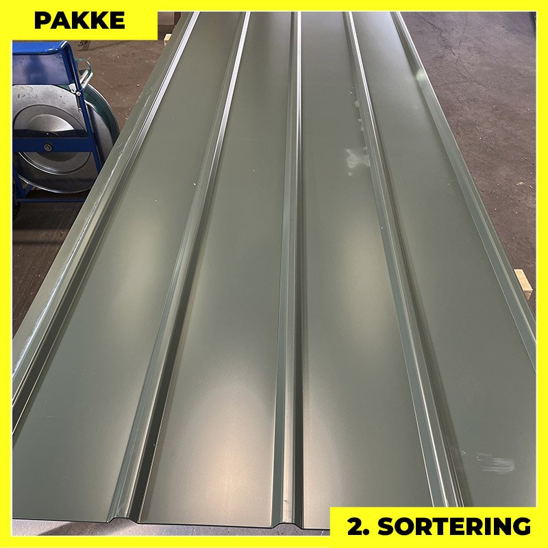 Pandeplade MTP 20/220 - 2. sortering - 6 stk. af 3000 mm - Grøn - 19,4 ...