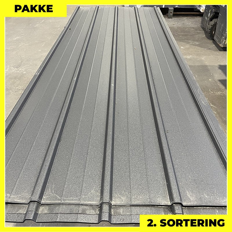 Pandeplade MTP 20/220 - 2. sortering - 12 stk. af 3000 mm - Sort - 38,8 ...