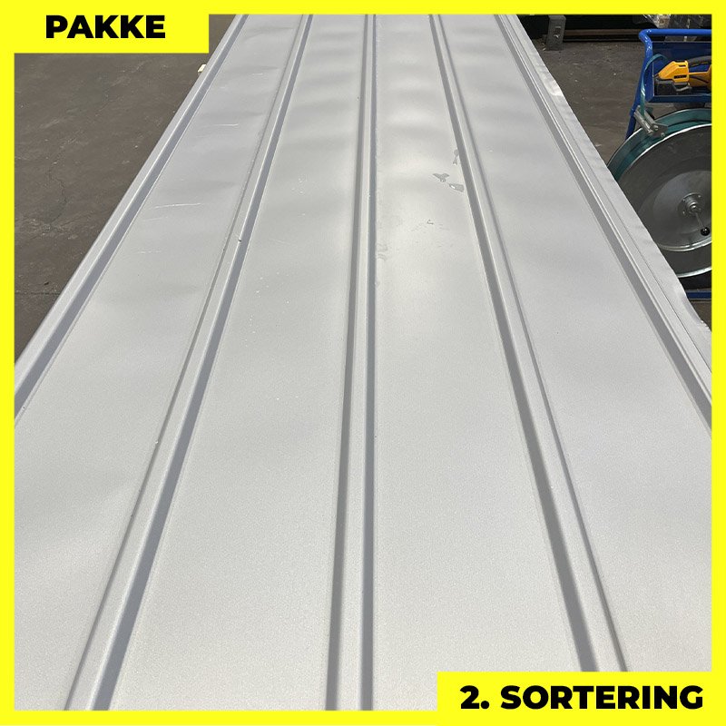 Pandeplade MTP 20/220 - 2. sortering - 3 stk. af 3000 mm - Silver - 9,7 ...