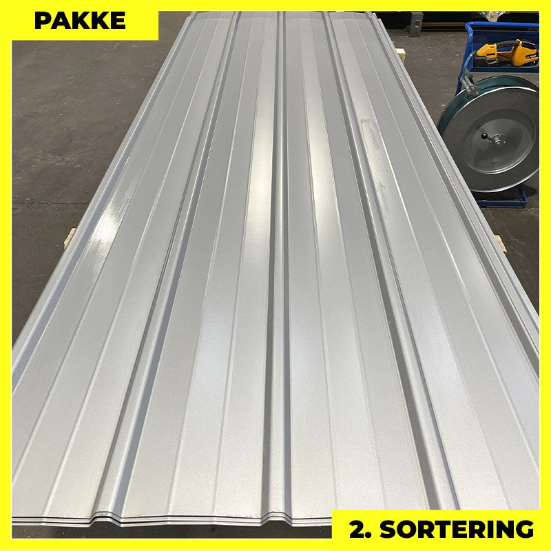 Pandeplade MTP 20/220 - 2. sortering - 5 stk. af 3000-3240 mm - Silver ...